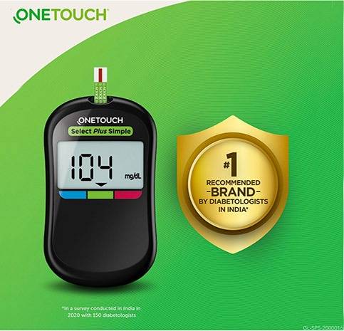 OneTouch Select Plus Simple Blood Glucose Monitoring System Set ( Meter ...